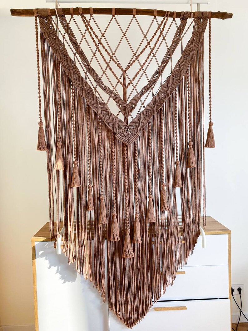 Extra Long Macrame Wall Hanging Macrame Backdrop Interior - Etsy