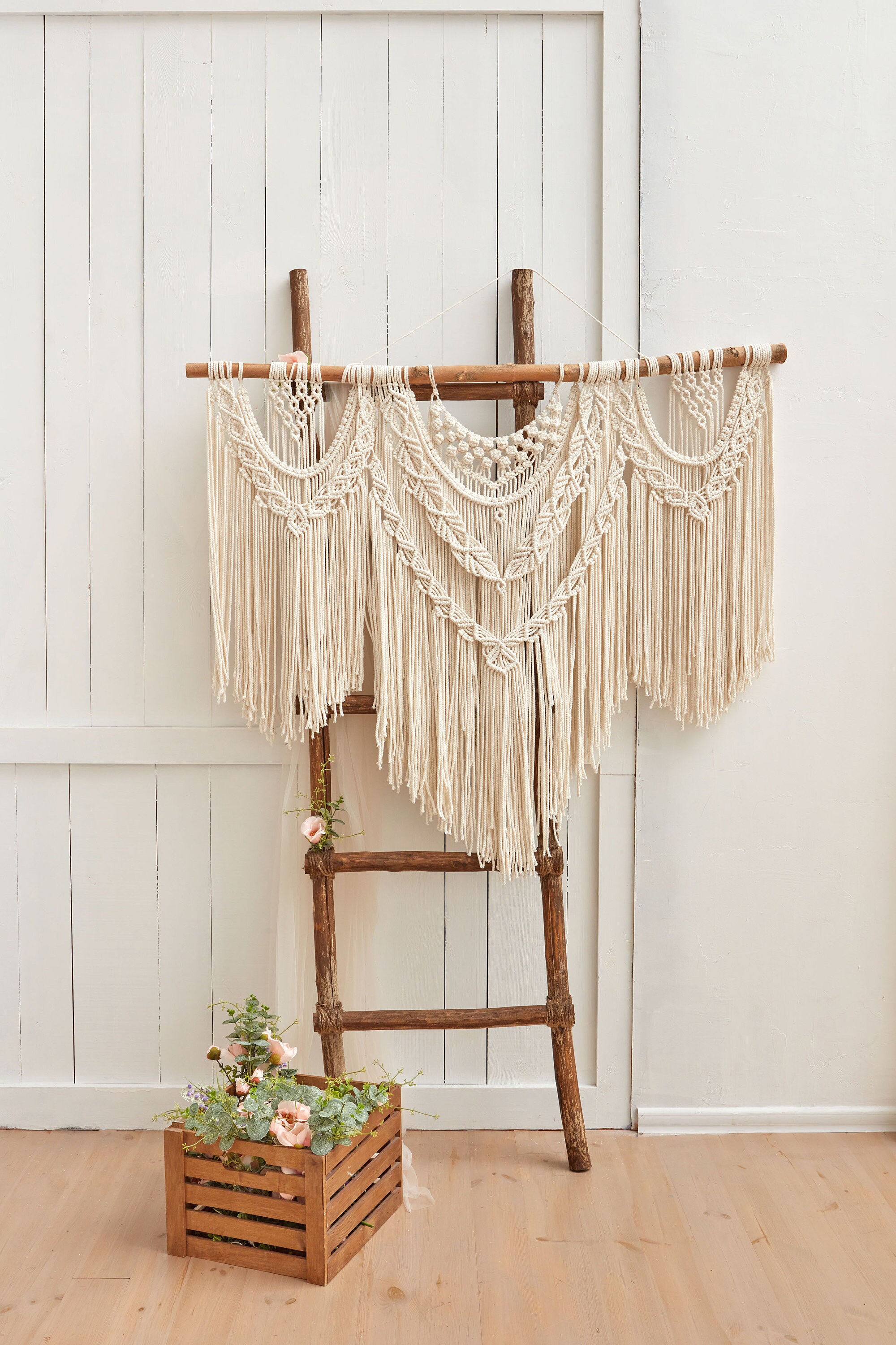 Extra Large Macrame Wall Hanging, Huge Over Crib Wall Art, Large ...