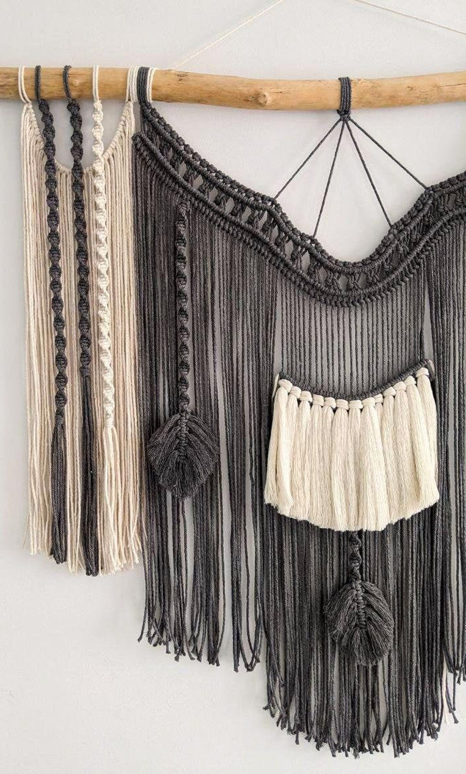 Modern Woven Decor Macrame Wall Hanging Extra Large Macrame - Etsy
