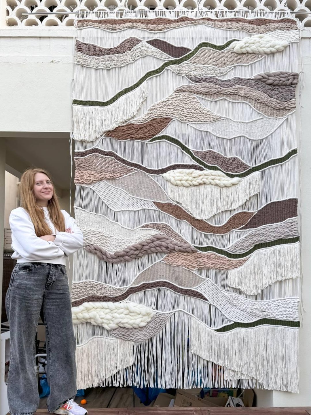 Extra Large Wall Art Large Macrame Wall Hanging Room Divider Large Wall ...