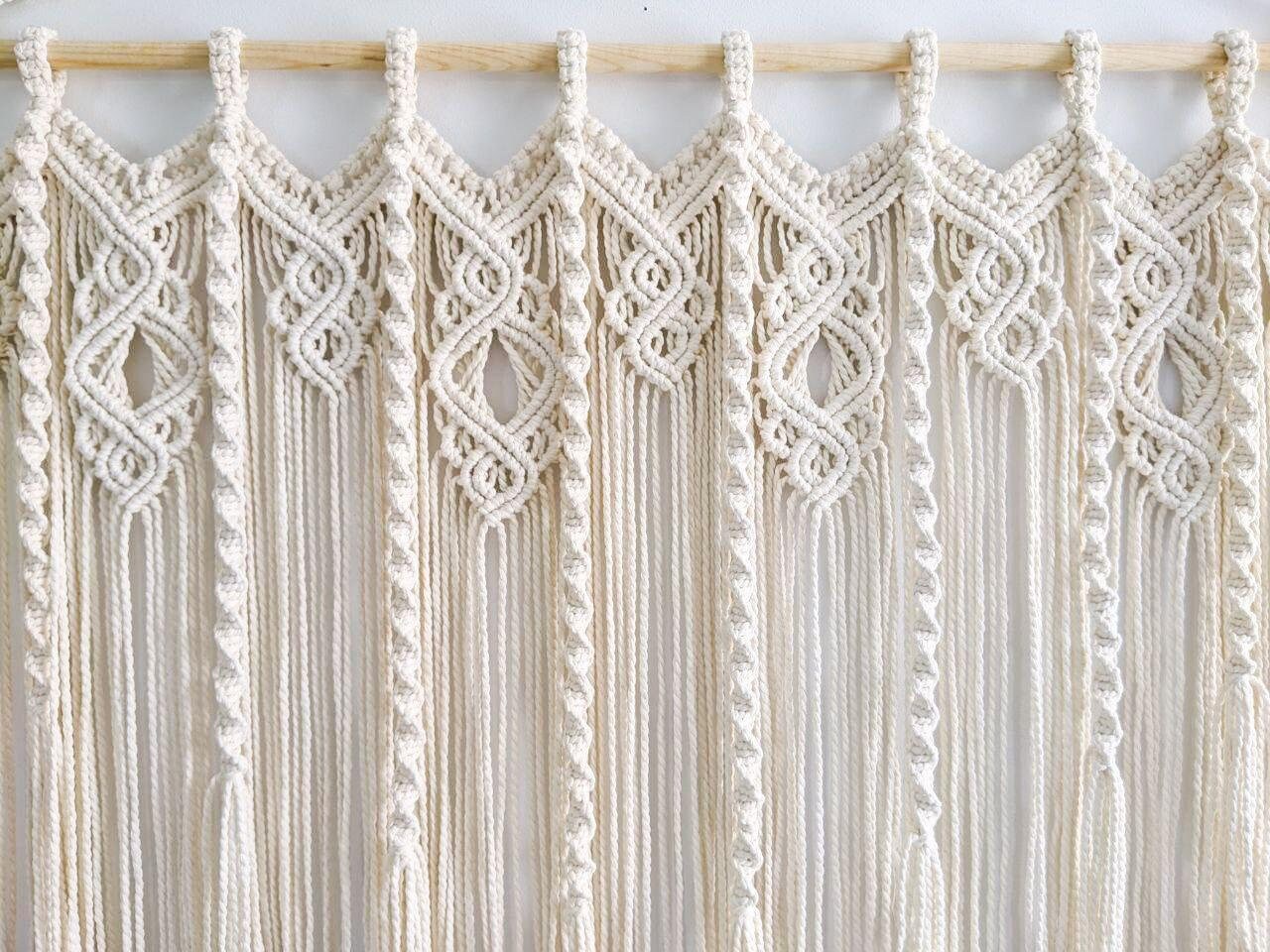 Macrame Headboard Large Over Bed Tapestry Macrame Mural | Etsy