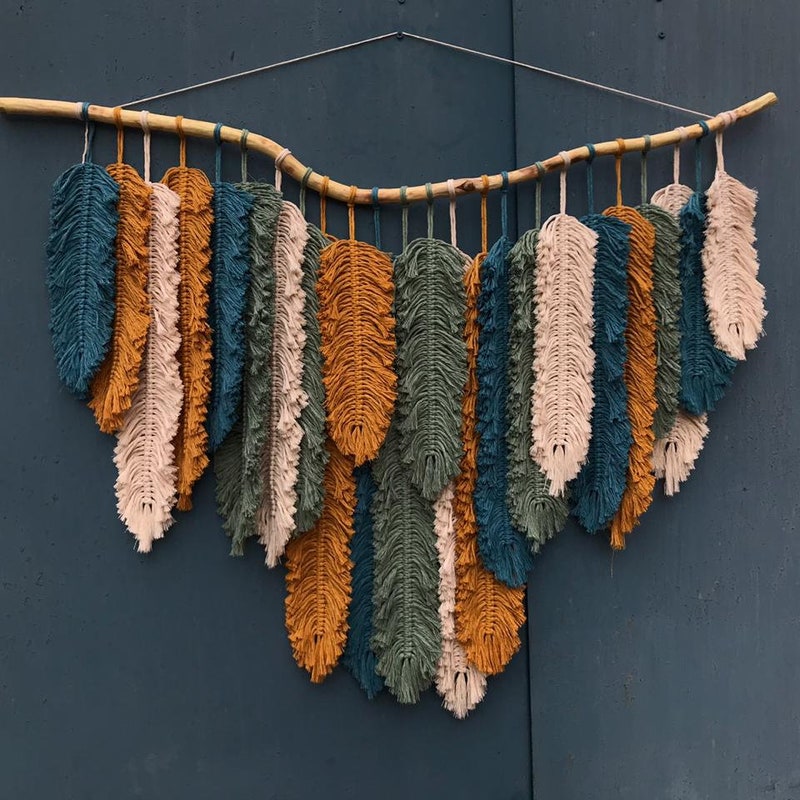 Macrame Feather Wall Hanging - Etsy