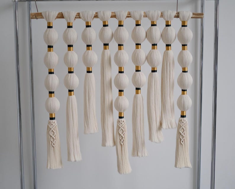 Ball Macrame Mural for Wall, Macrame Ball Hanging, Large Woven Wall Art ...