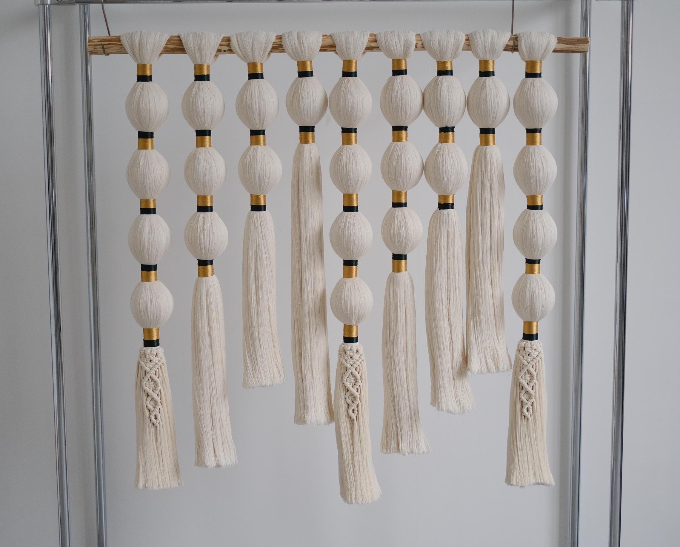 Ball Macrame Mural for Wall, Macrame Ball Hanging, Large Woven Wall Art ...