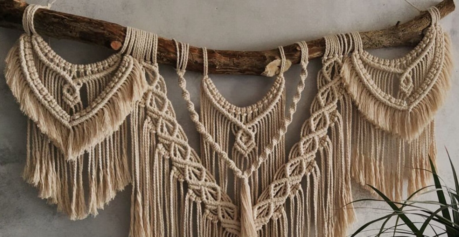 Large Macrame Backdrop Macrame Wall Hanging With Tassels | Etsy