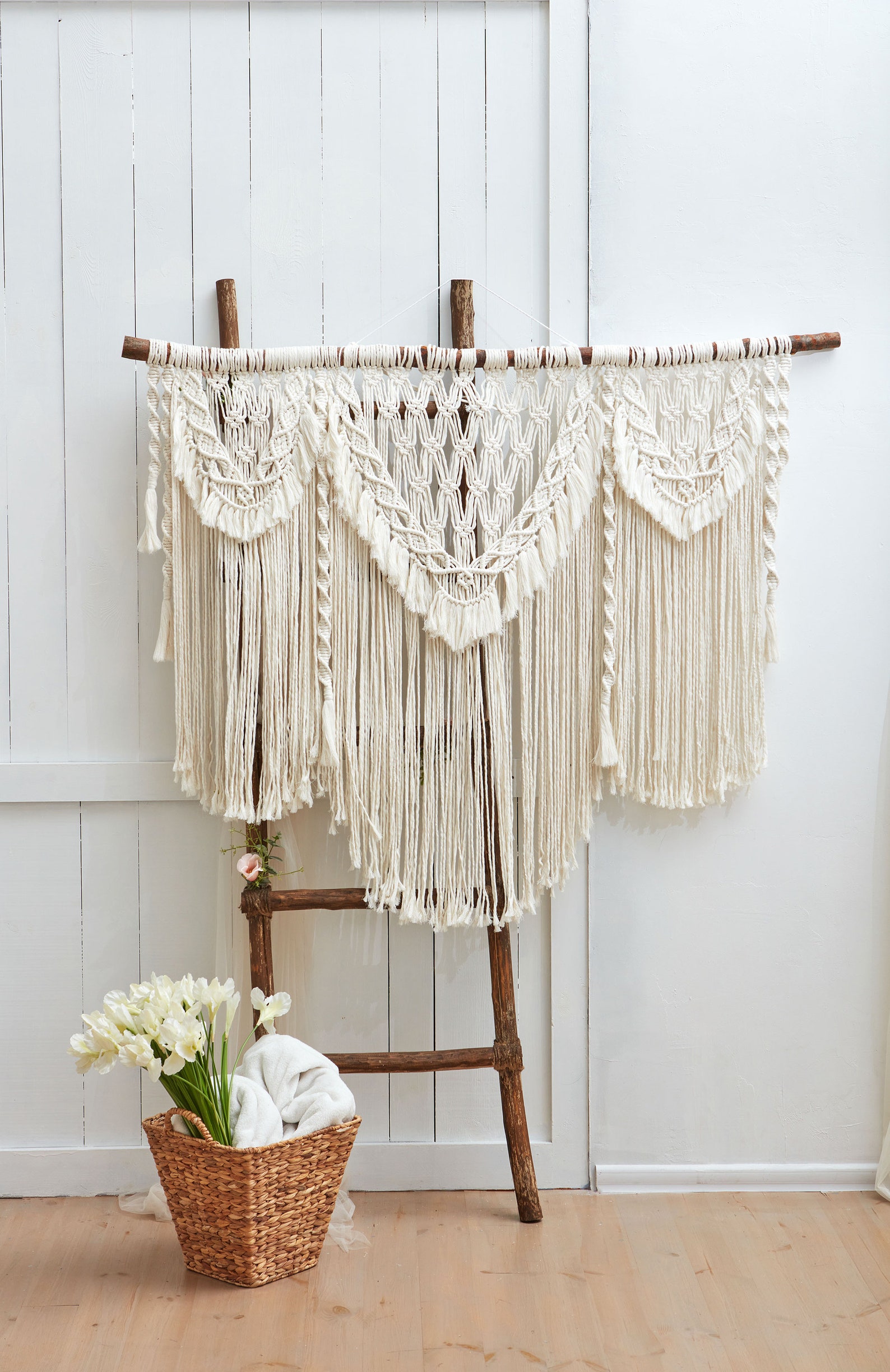 Huge Macrame Wall Hanging Over Bed Decor Macrame Backdrop - Etsy
