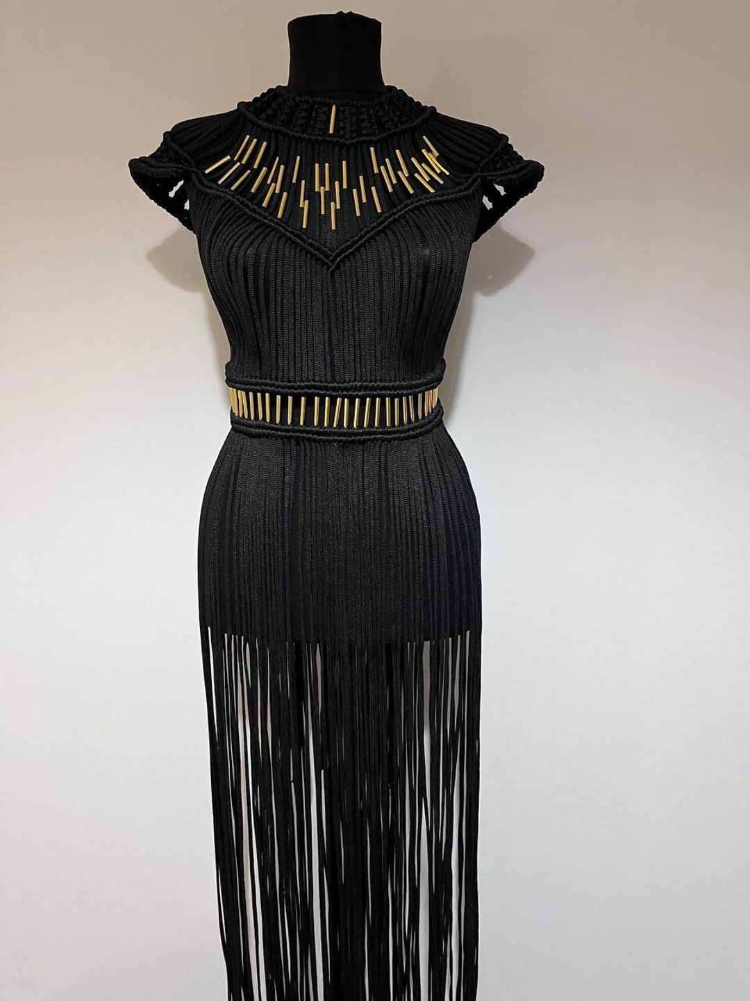 Macrame Dress, Rave Outfit, Burning Man Dress, Macrame Beachwear ...