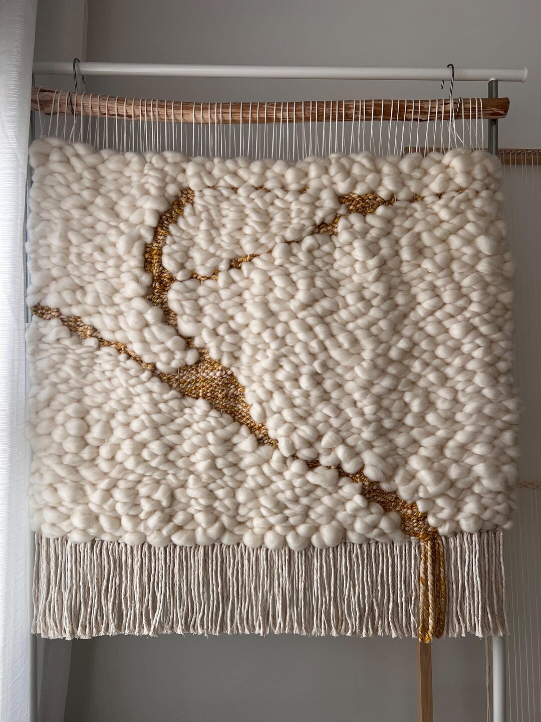 Kintsugi Wall Hanging, Kintsugi Wall Art, Kintsugi Wall Decor, Woven ...