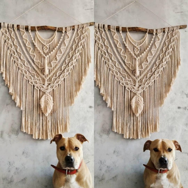 Large Macrame Wall Hanging Bohemian Accent Weave Wall | Etsy