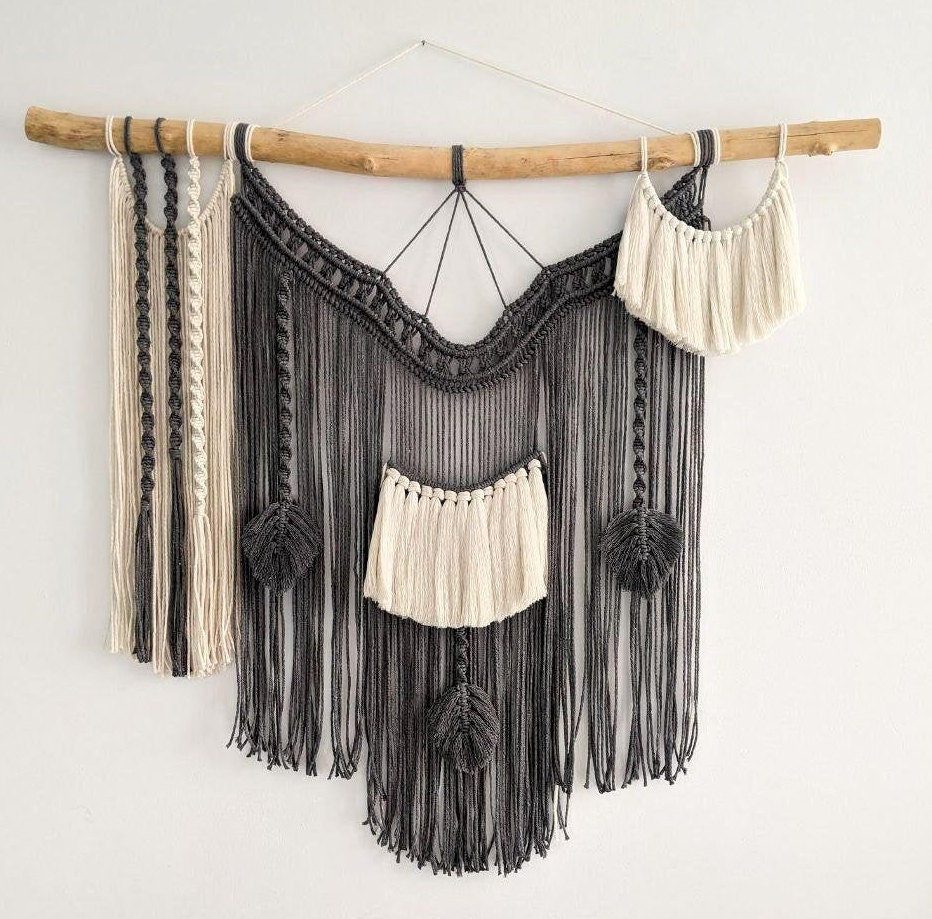 Modern Woven Decor Macrame Wall Hanging Large Macrame | Etsy