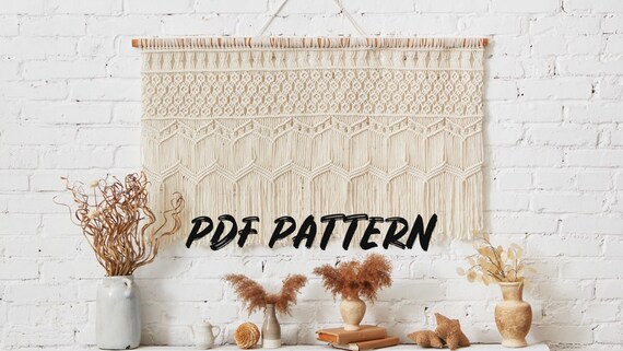 Macrame Tutorial Macrame Pattern PDF DIY Macrame Gift Written - Etsy
