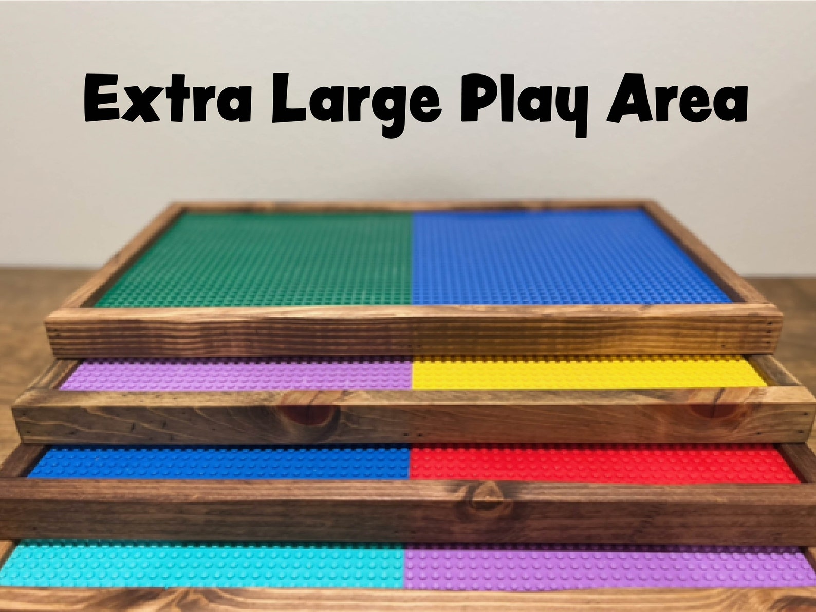 DOUBLE Building Brick Tray | Heirloom Quality - Etsy