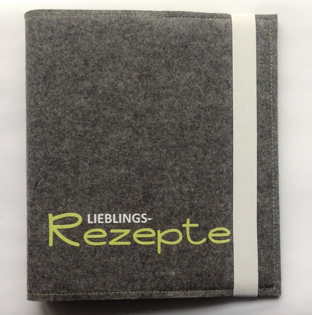 Recipe Folder A5 Made of Wool Felt Including Recipe Cards - Etsy