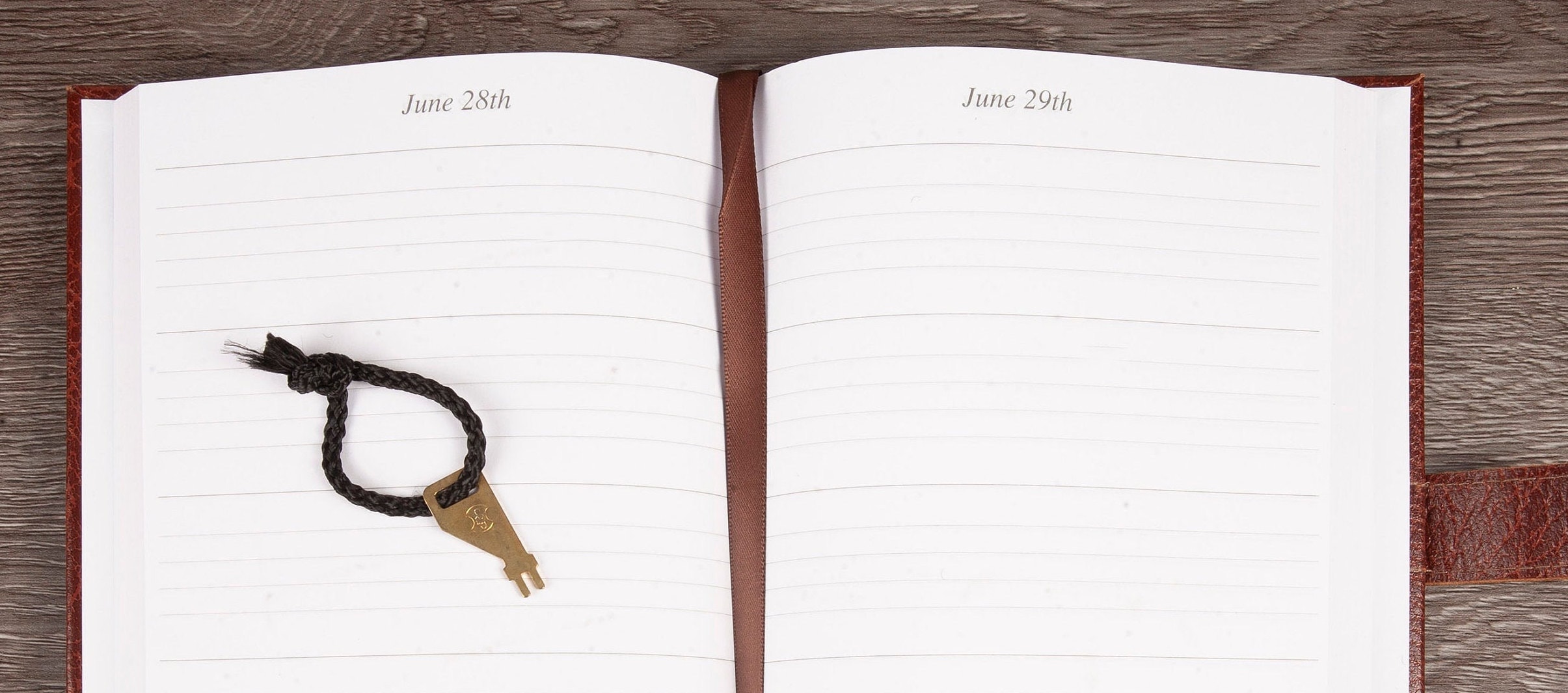 Leather Five Year Diary: Lockable Memory Book, Made in England A5/A6 ...