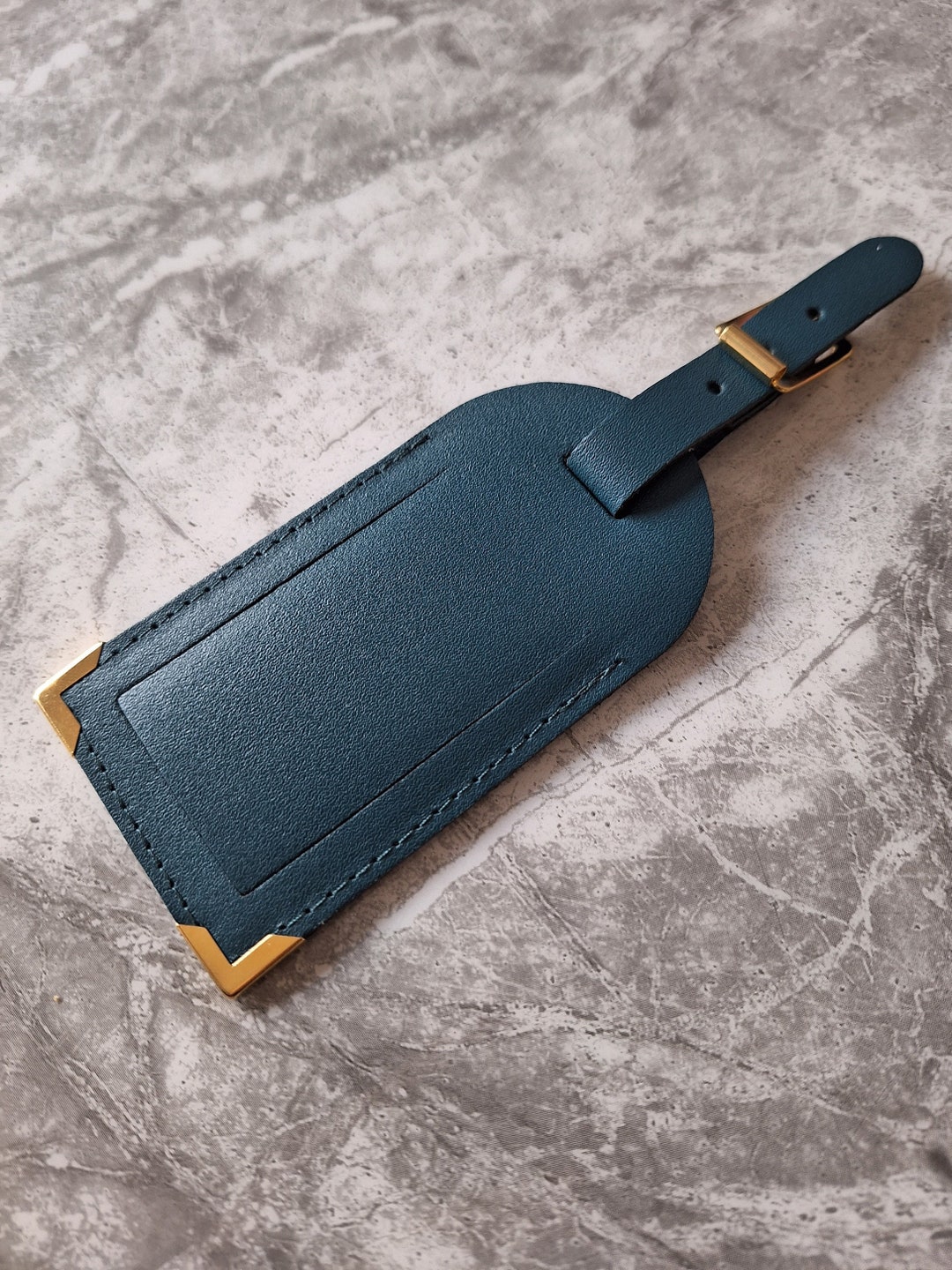 Luggage Label Holder Bag Tag I.D Holder Travel Tag Real - Etsy