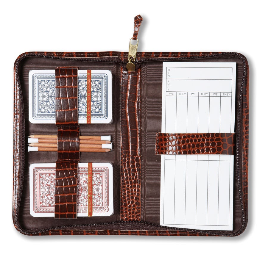 Bridge Games Case Playing Cards Case Travel Games Set Zip | Etsy