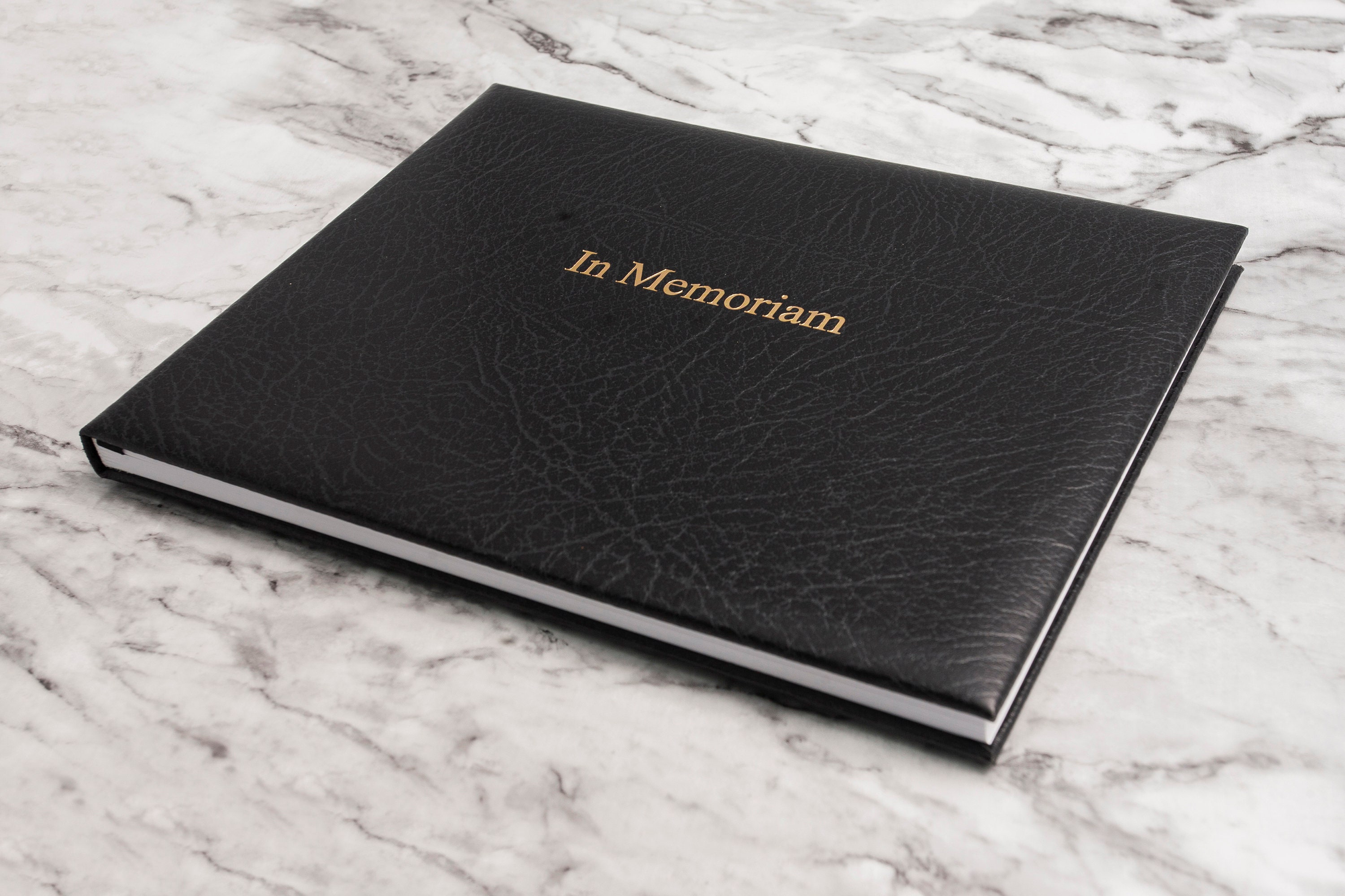 Handmade Leather in Memoriam Book, Condolence Guest Book - Etsy