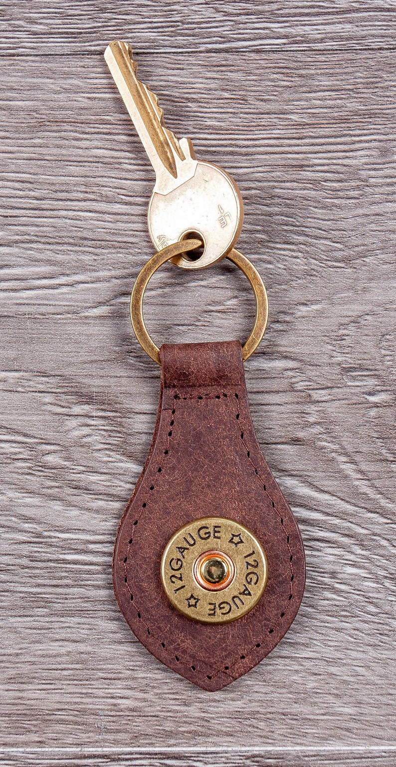 Leather Key Ring Shotgun Shell Design Shotgun Shell Concho | Etsy