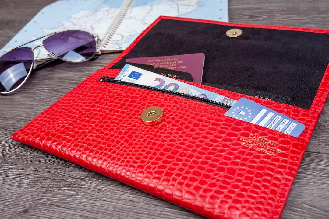 Deluxe Travel Organizer, Travel Wallet, Documents Wallet Real Leather ...