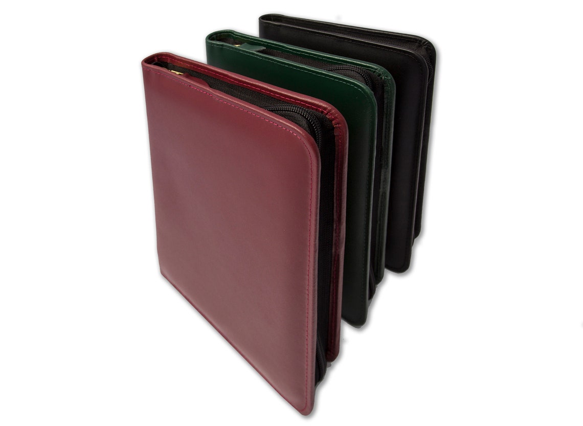 Journal Notebook Cover Real Leather Zip Around A5 Diary Cover | Etsy