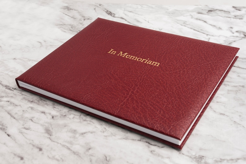 In Memoriam Book memory Comments Book Bereavement Book - Etsy