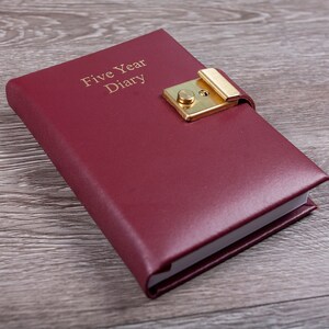 Lockable Five Year Diary A6 Size Journal Book ,five Year Memory Book ...