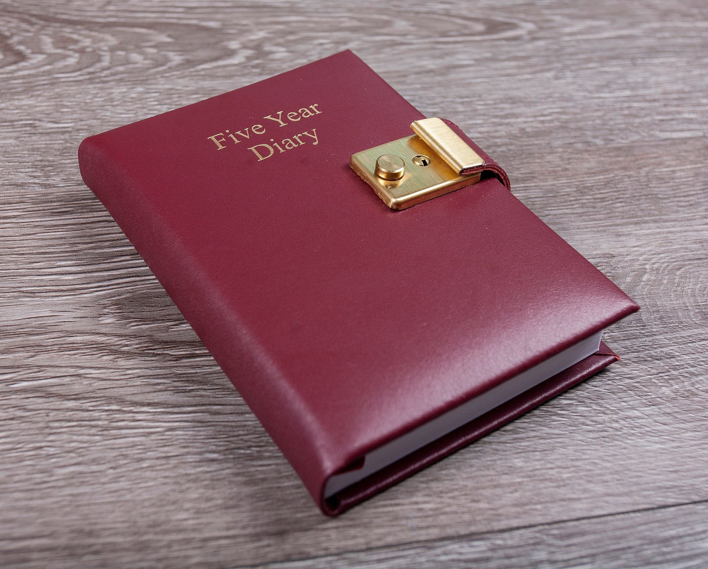 Lockable Five Year Diary A6 Size Journal Book five Year - Etsy UK