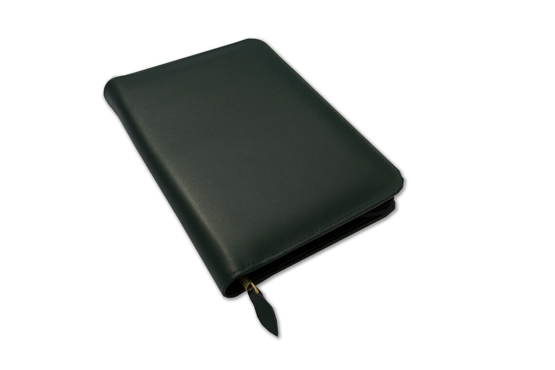 Journal Notebook Cover Real Leather Zip Around A5 Diary Cover | Etsy