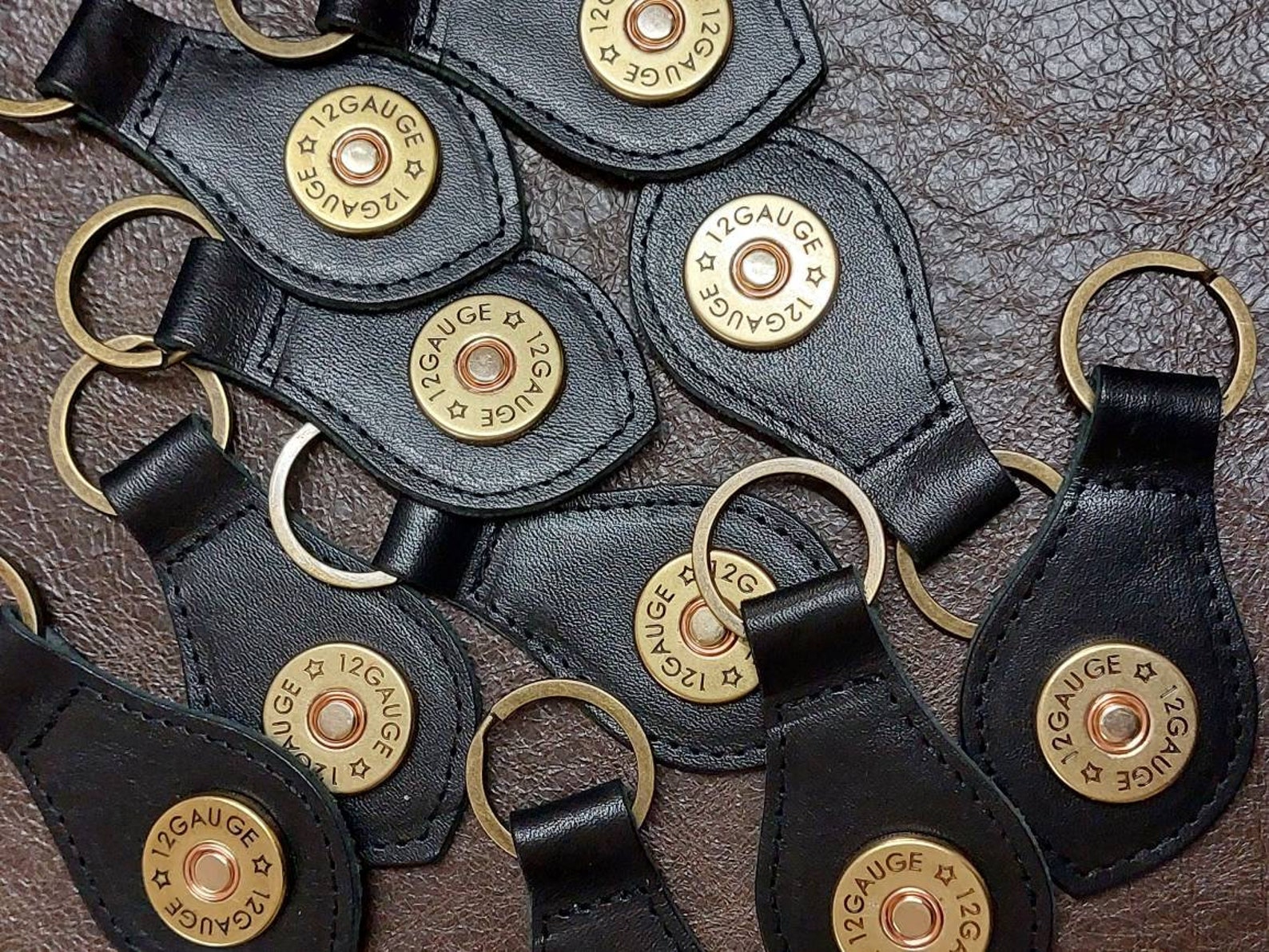 Leather Key Ring Shotgun Shell Design Shotgun Shell Concho - Etsy