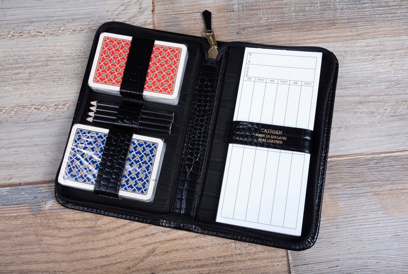 Bridge Games Case playing Cards Case Travel Games Set Zip | Etsy UK