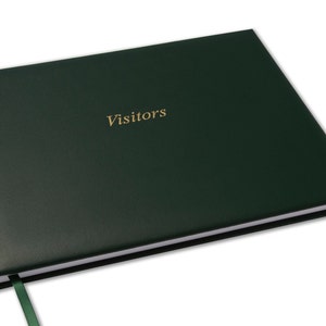 Deluxe Leather Visitors Book: Hotel Guest Comments, Handmade in England ...