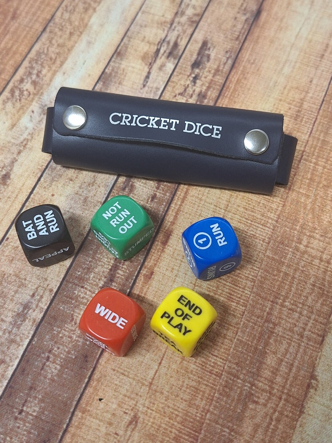 Cricket Dice With Leather Case, Grooms Man's Gift, Cricket Gift - Etsy