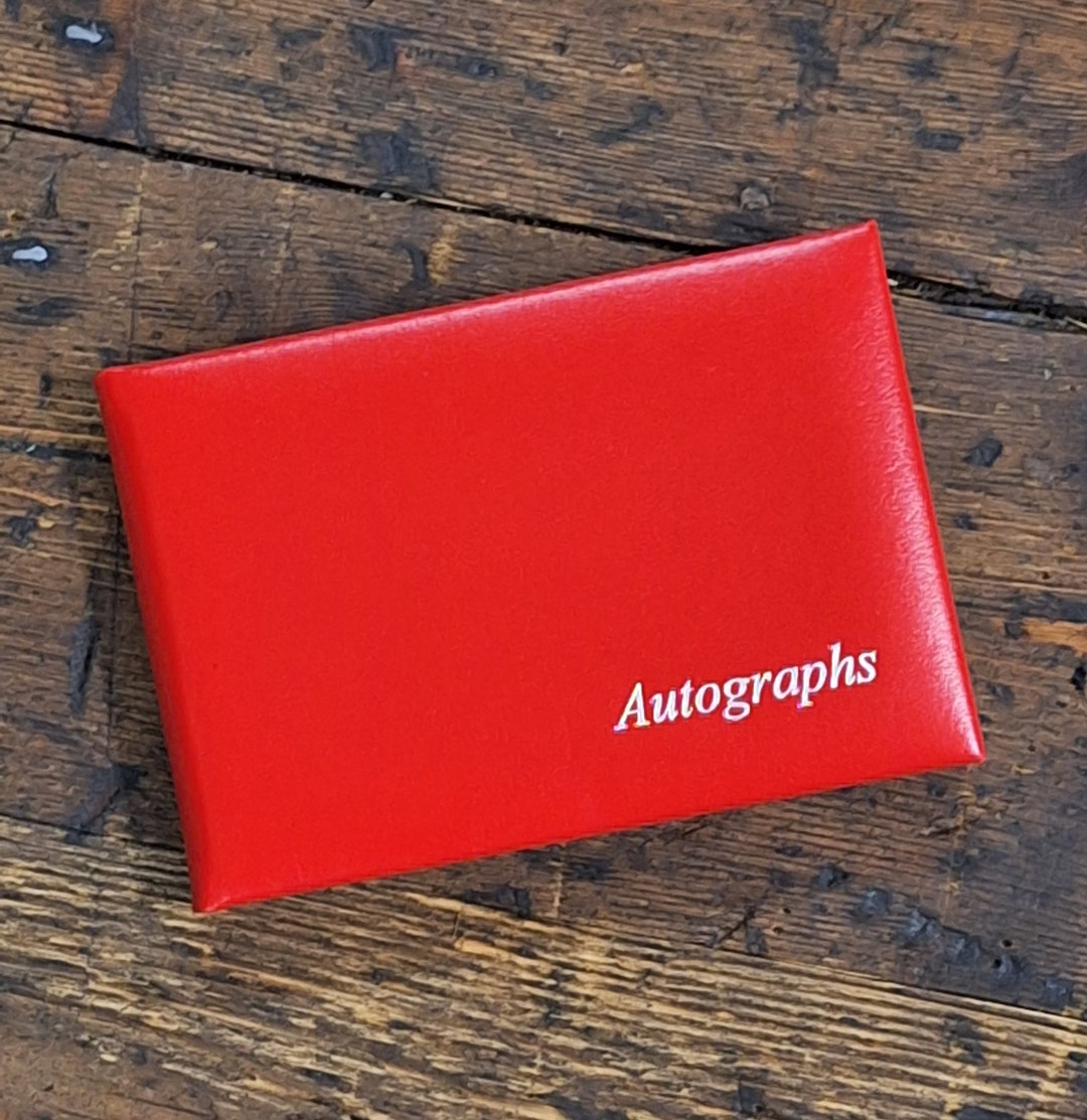 Autograph Book, Signatures Book, Real Leather - Etsy