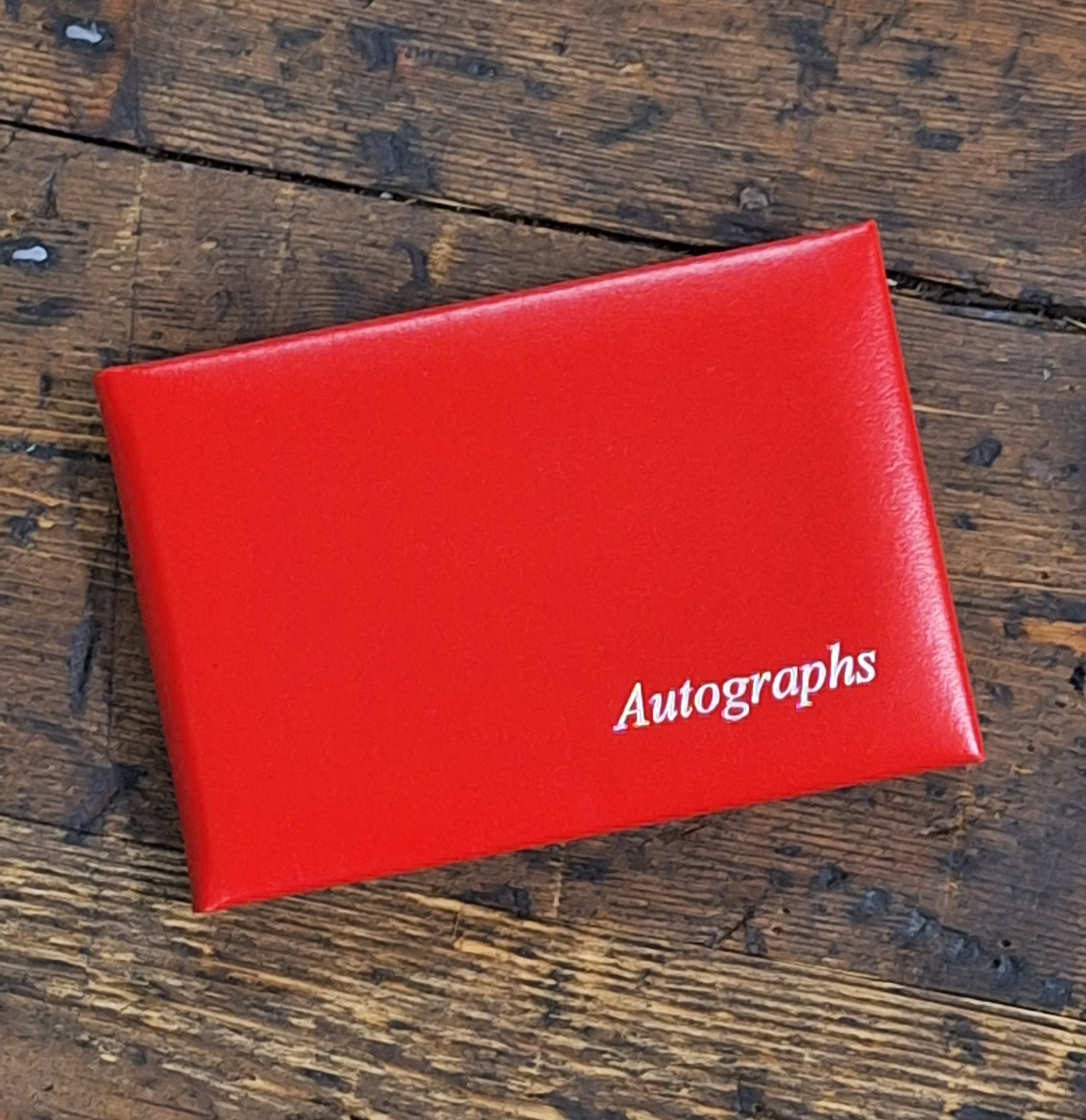 Autograph Book, Signatures Book, Real Leather - Etsy