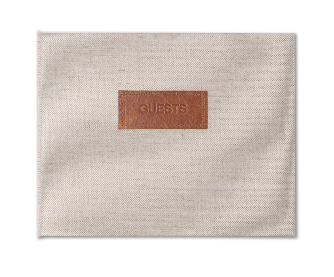 Linen Guest Book: Handmade Visitor Comments Book - Etsy UK