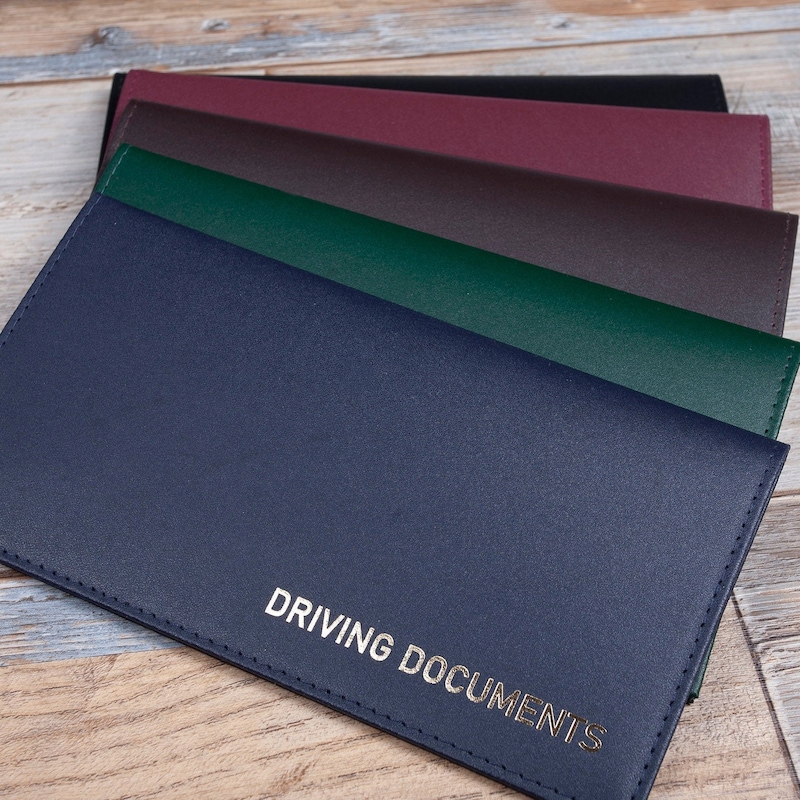 Leather Car Document Wallet - Etsy