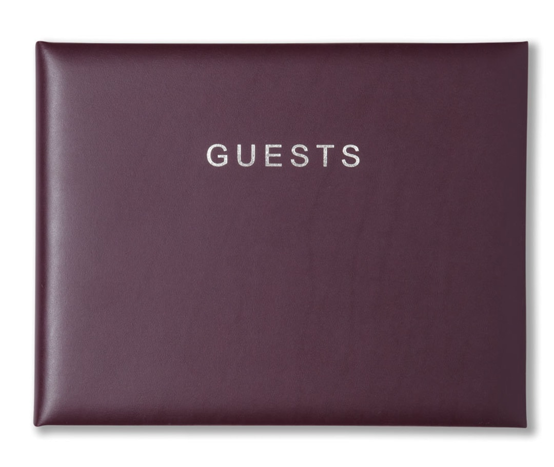 Leather Guest Book, Visitor Comments Book, Hotel Guest Comments Book ...
