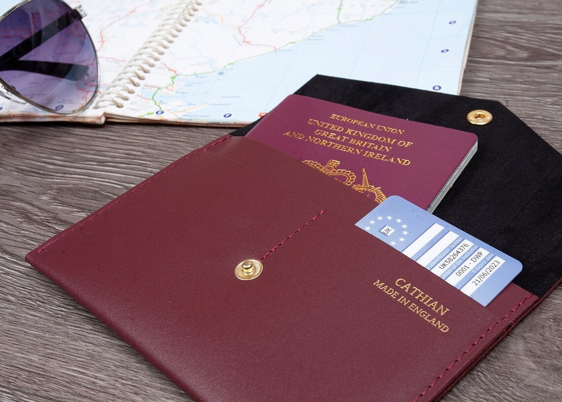 Deluxe Passport Holder Envelope Travel Wallet I.D Wallet | Etsy UK