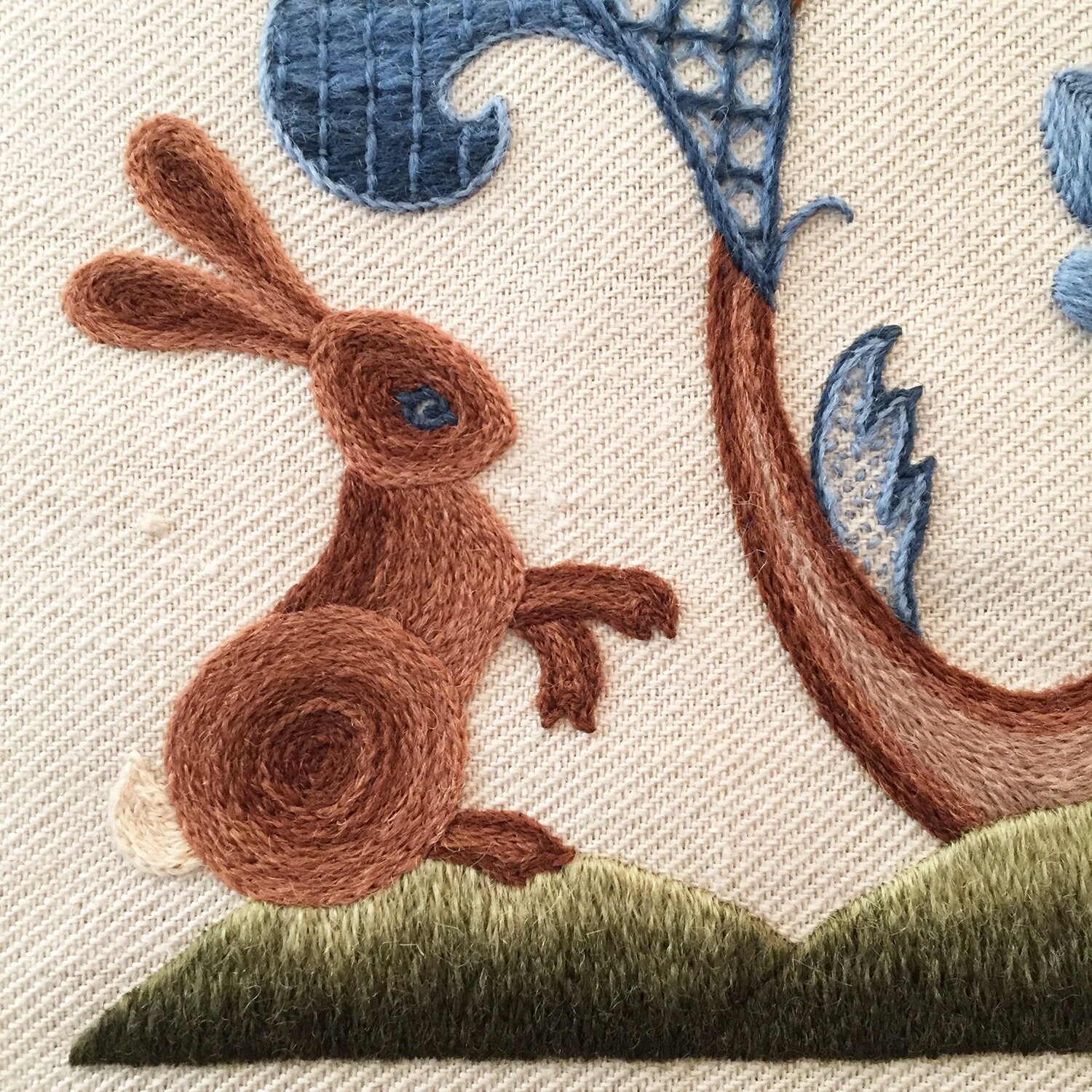 Crewel Kit A Rabbit Summer Crewel Embroidery Kit A Rabbit - Etsy UK