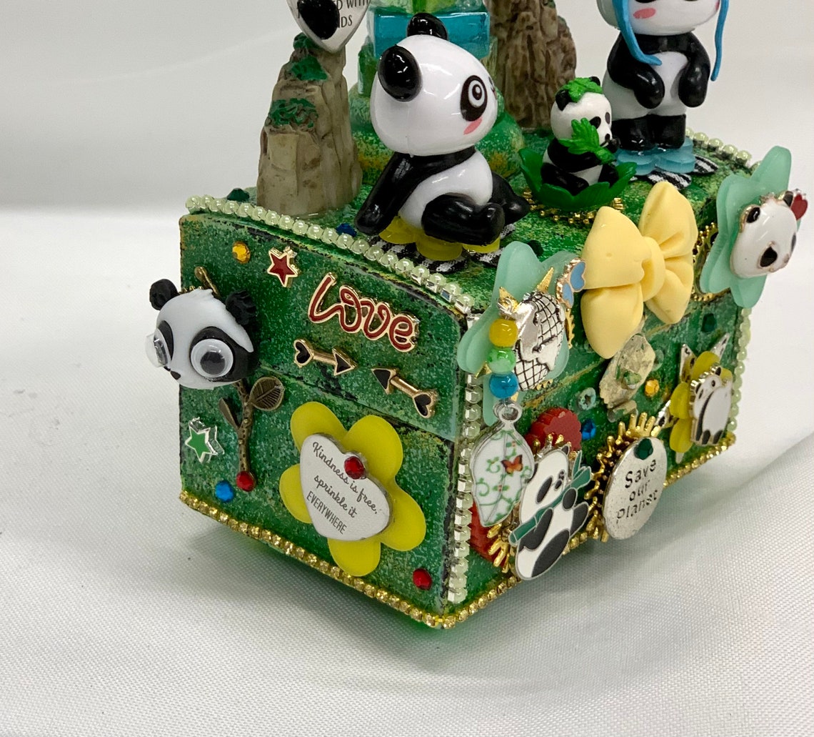 Personalized Panda Gift Panda Decor Small Jewelry Box With - Etsy
