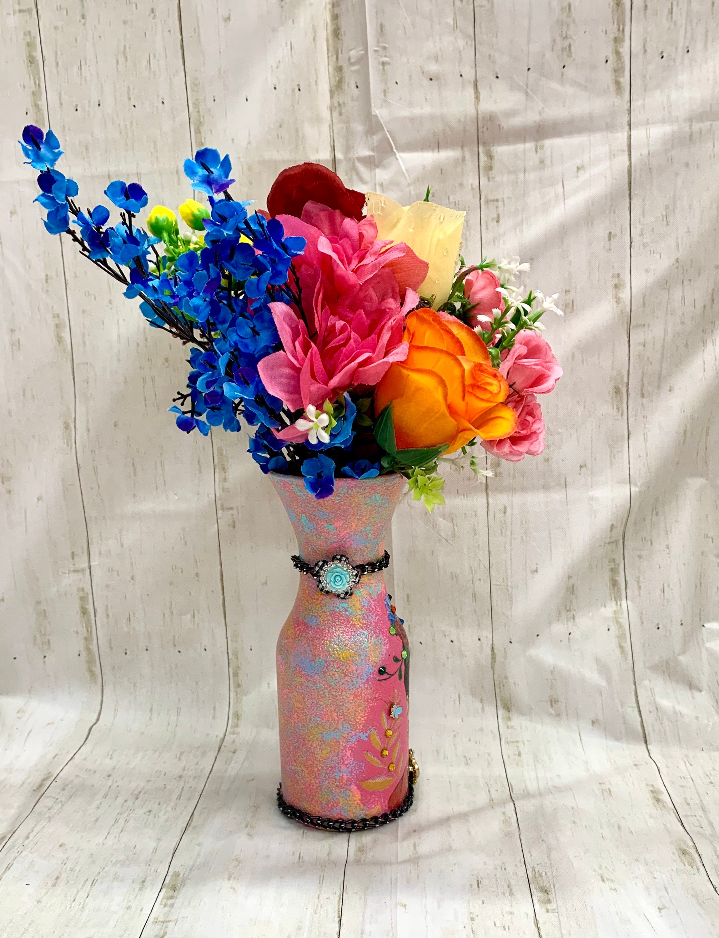 Frida Kahlo Decor Frida Kahlo Glass Vase With Coordinating - Etsy