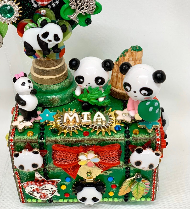 Unique Panda Gift Panda Decor Small Jewelry Box With Pandas | Etsy
