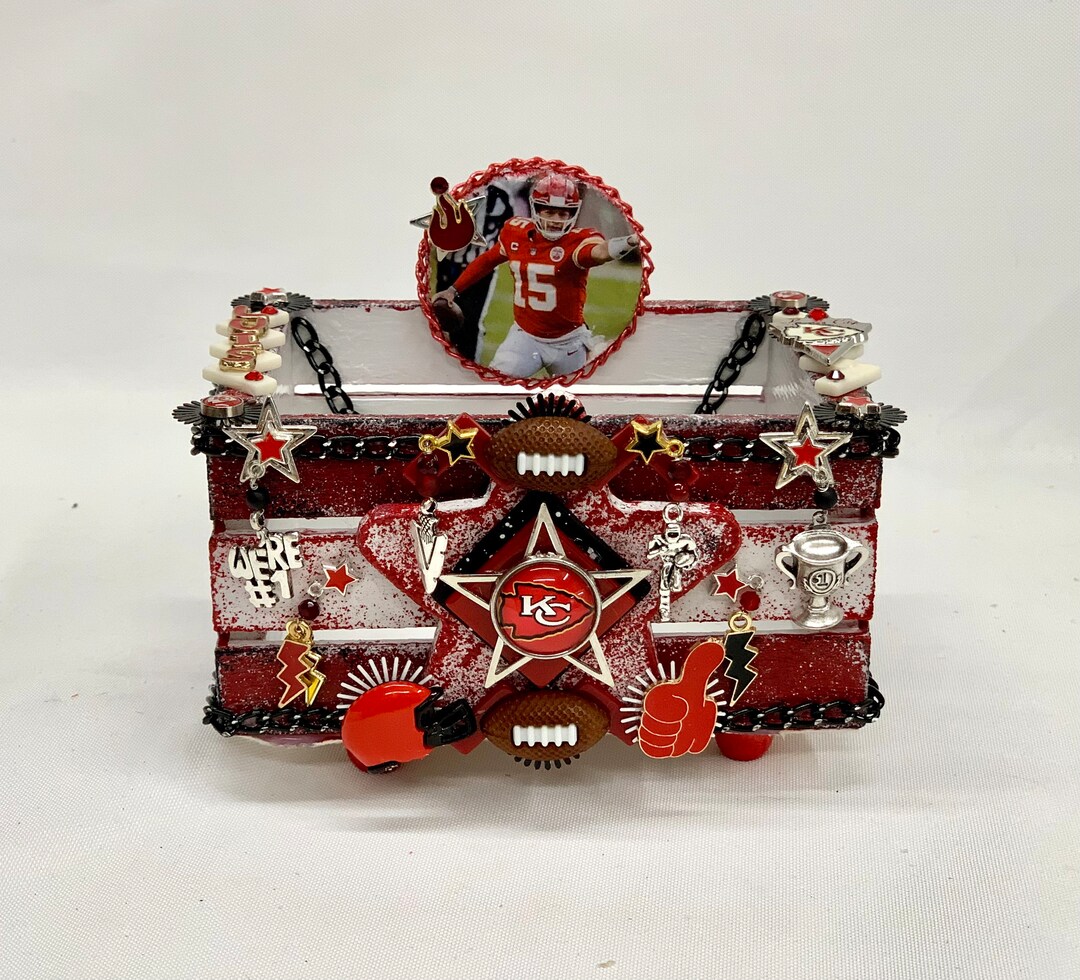 KC Chiefs Desk Organizer con Patrick Mahomes cassa di legno - Etsy Italia