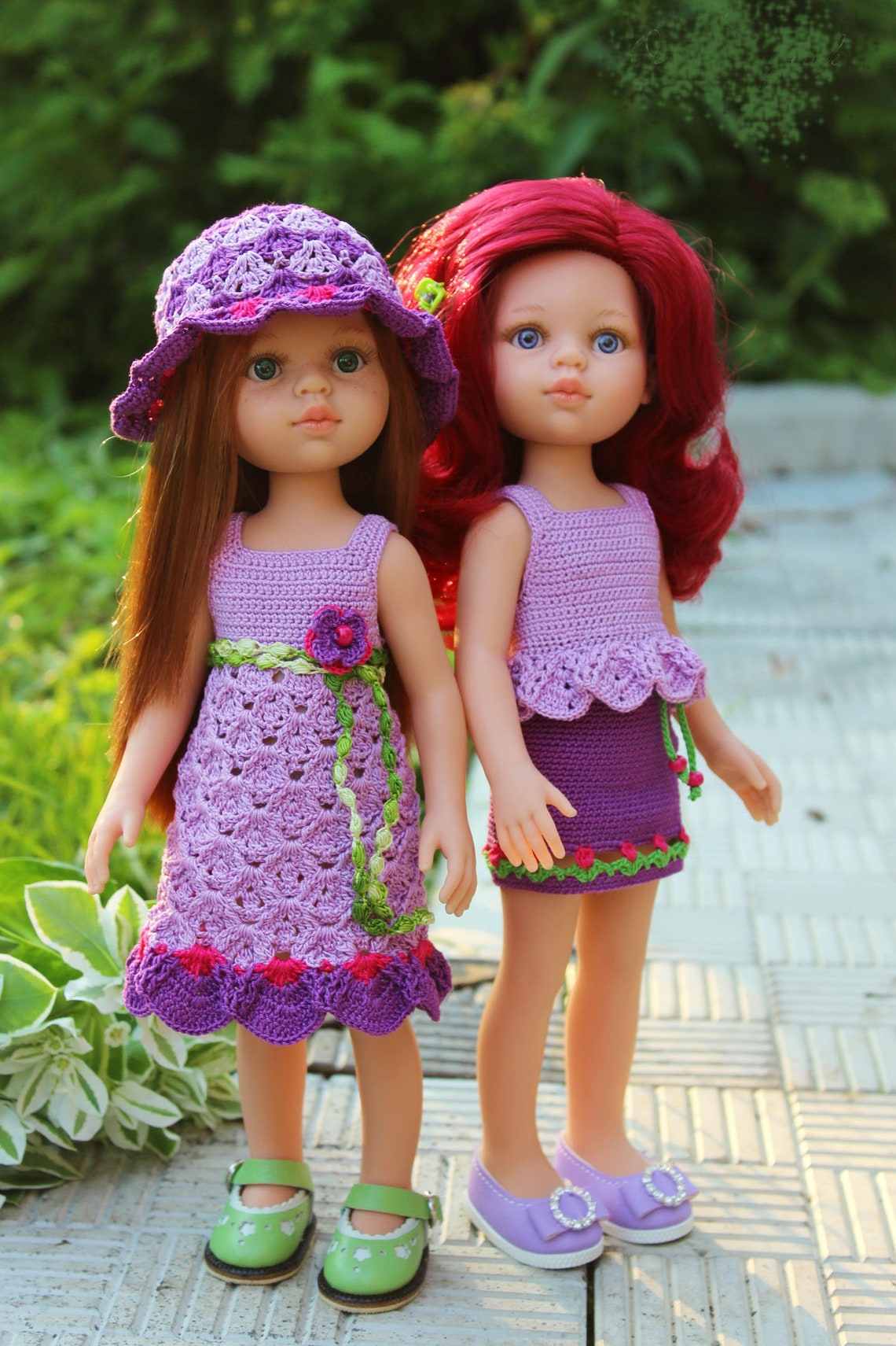 PDF Doll Clothing Crochet Pattern "inspiration of Garden" – Outfit for ...