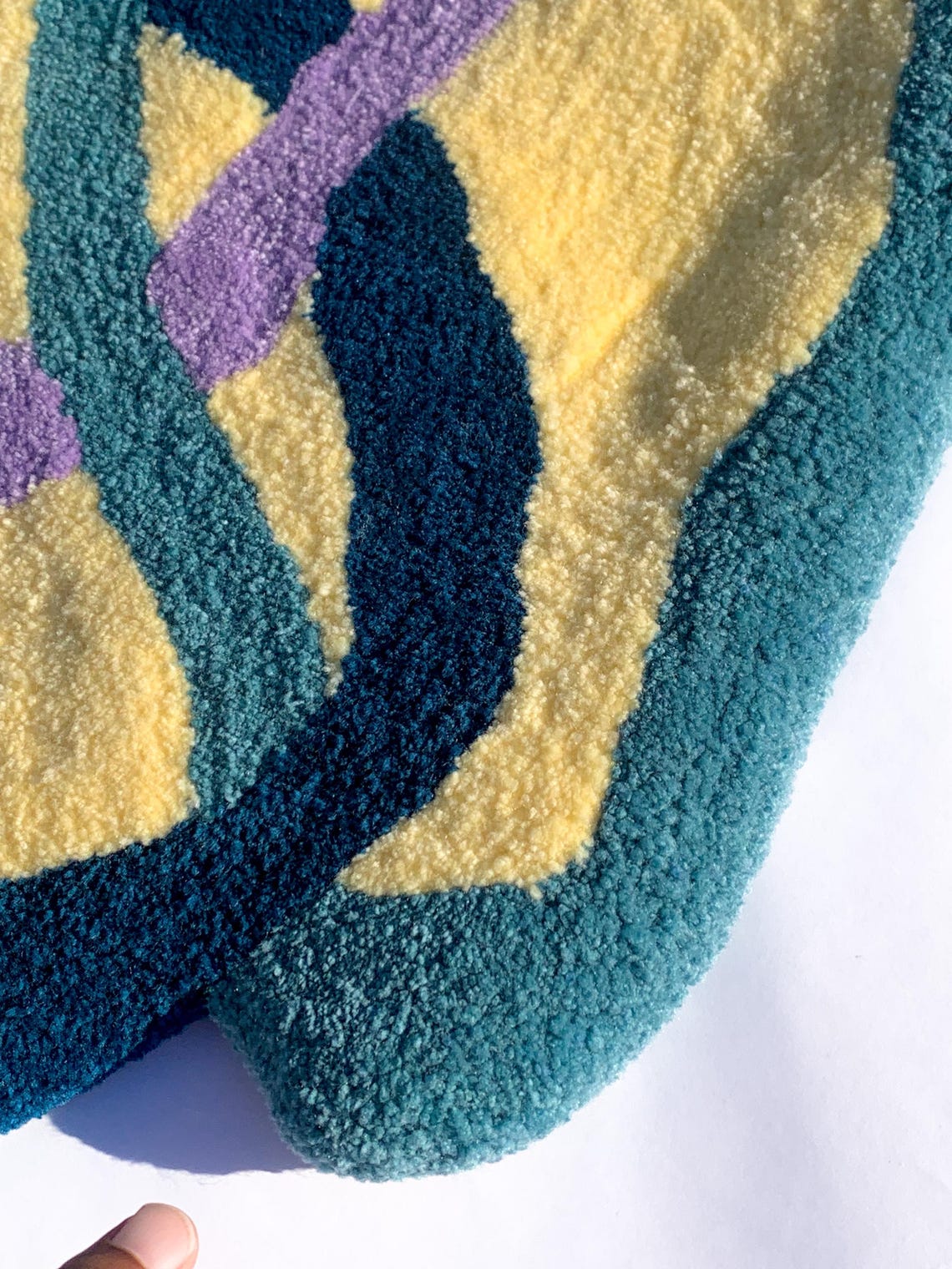 Irregular Shape Design Handmade Rug Colorful Modern Luxurious Soft ...