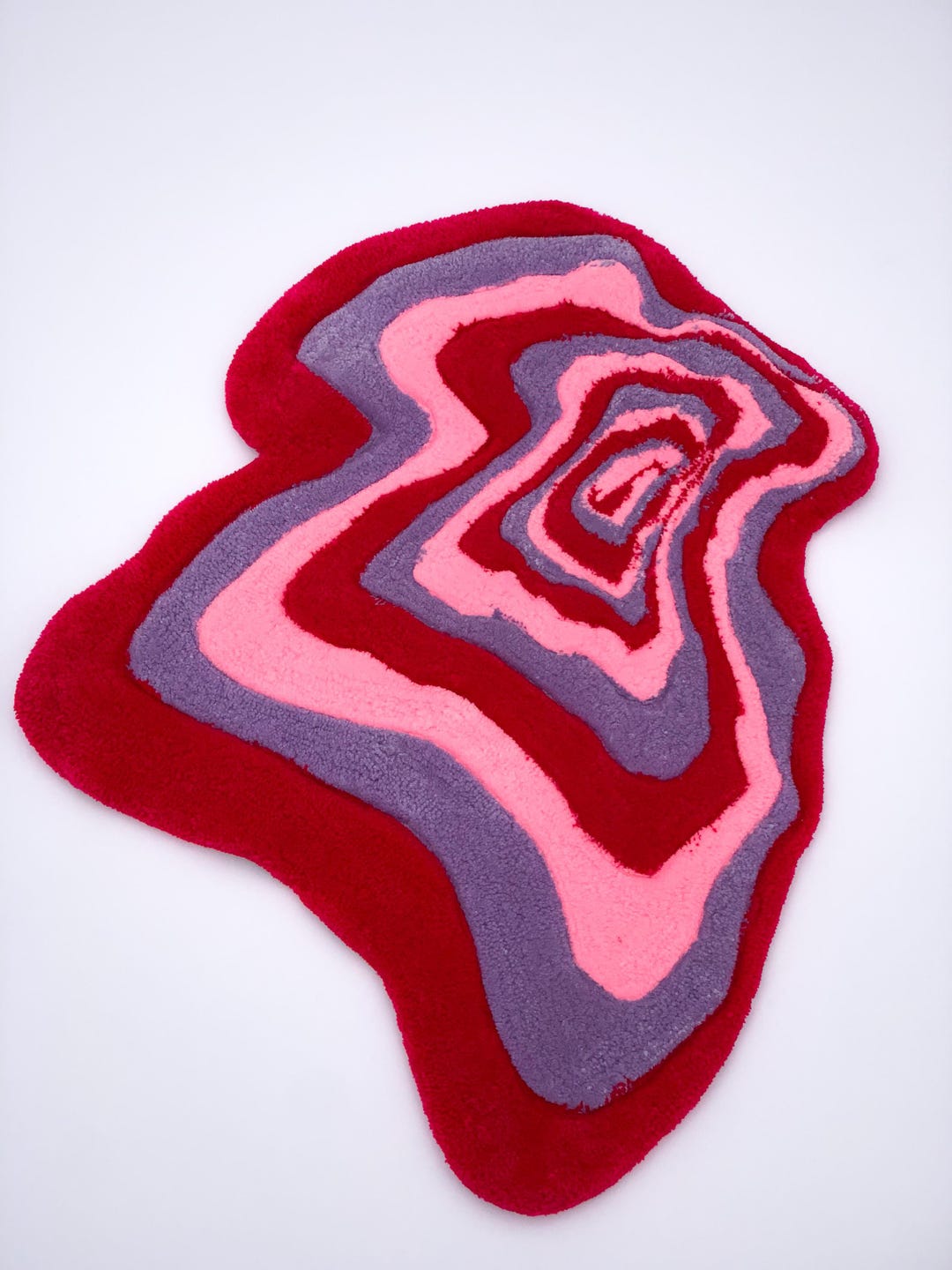 Irregular Shape Tuft Design Handmade Rug Colorful Modern Luxurious Soft ...