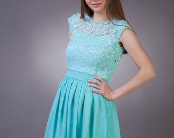 Mint Blue Dress - Etsy