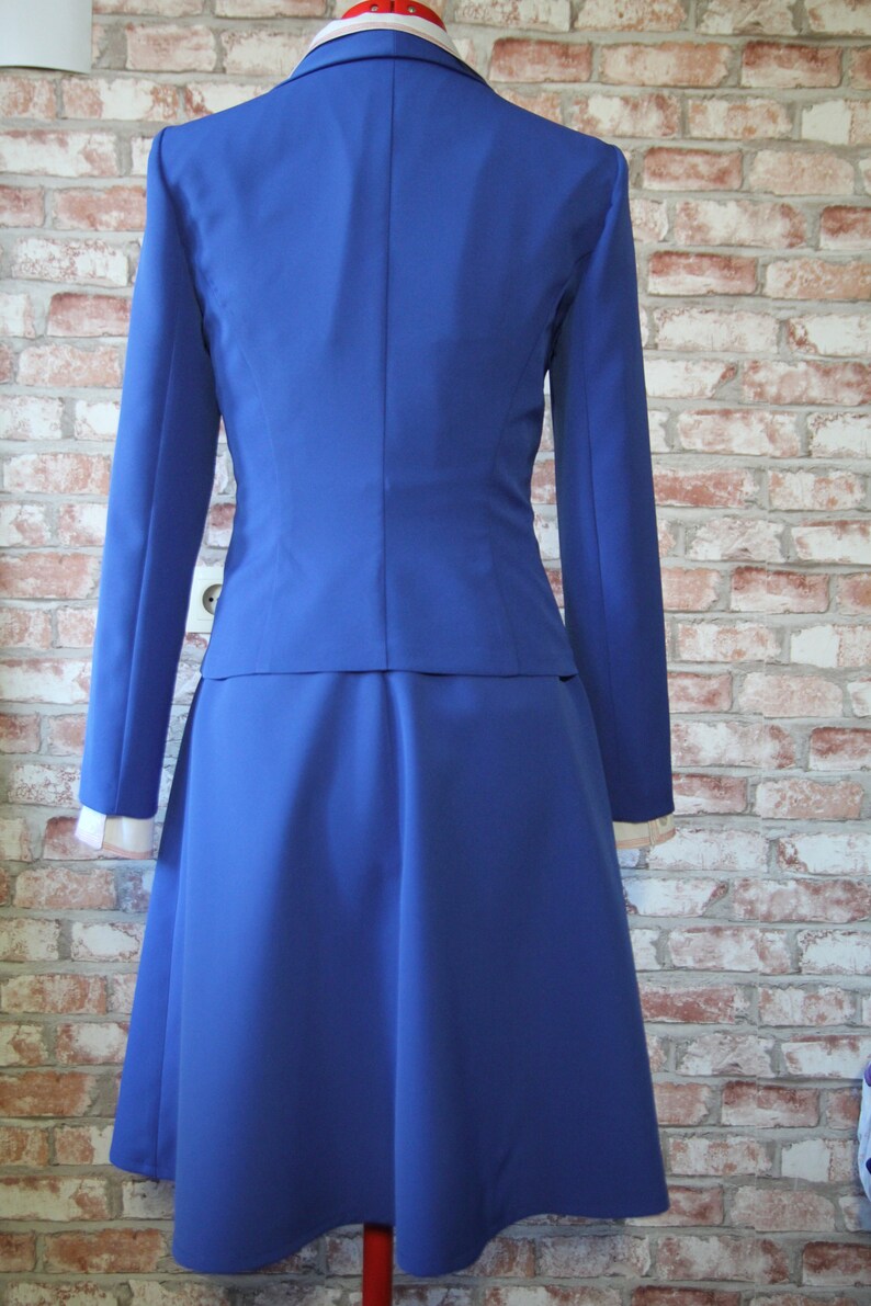 3 Piece Blue Costume. Agent Costume Cosplay - Etsy