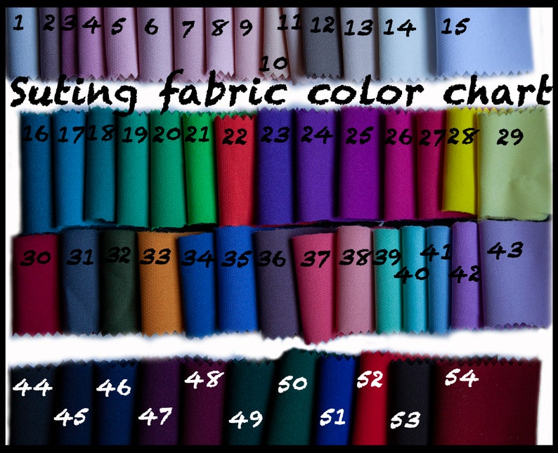 Color swatch card fabric samples of any item in shop up to | Etsy