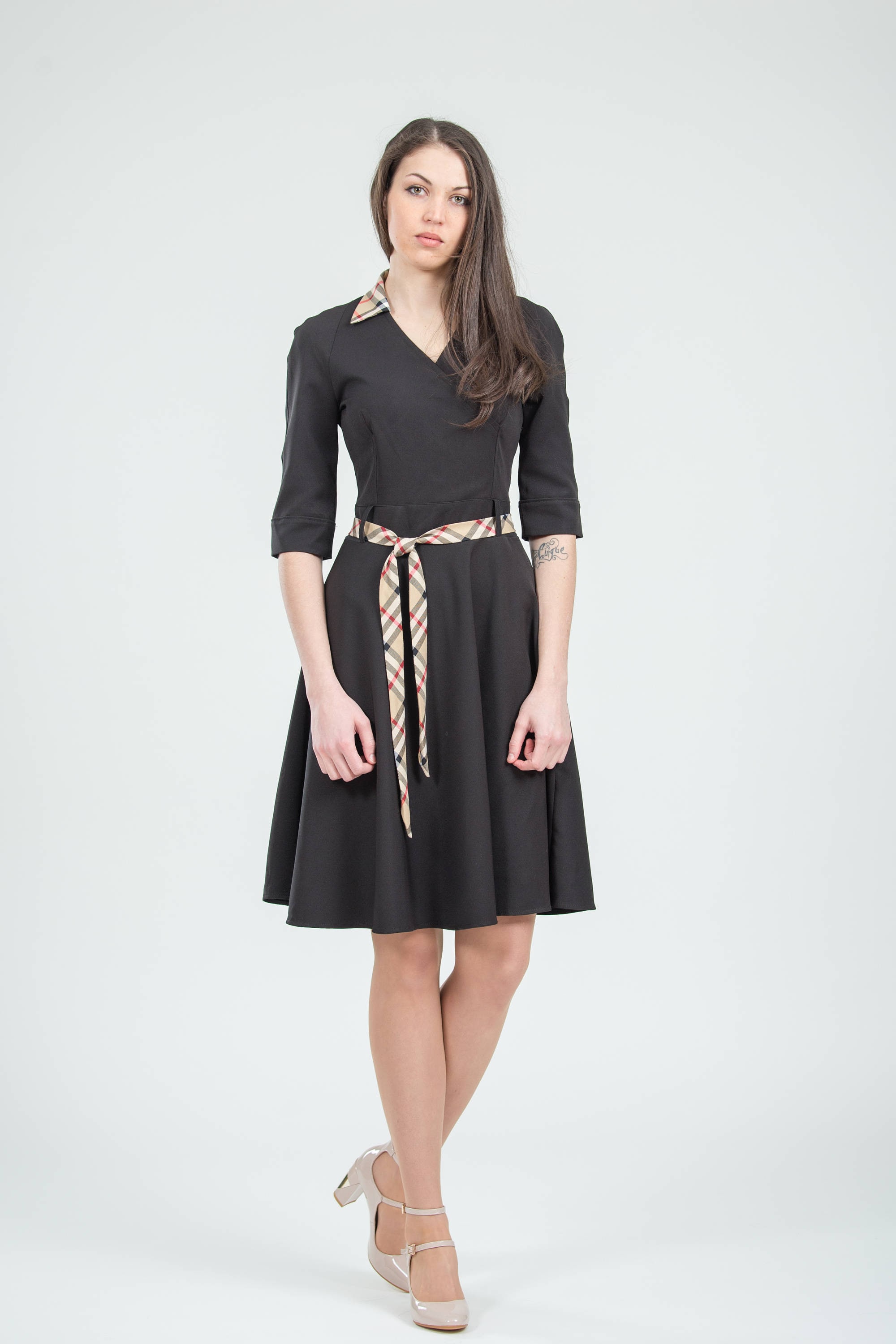 Casual Black Dress Womens Everyday Clothing Fit and Flare - Etsy